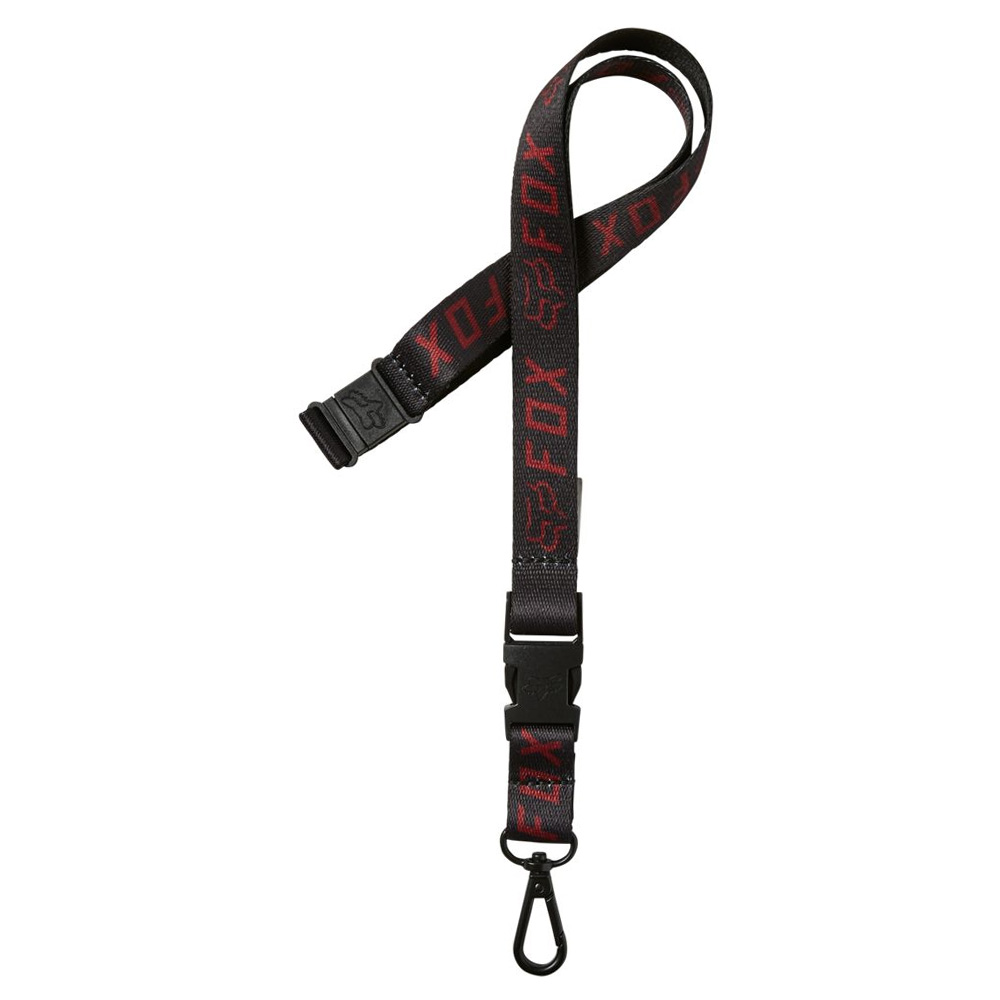 Lanyard Fox Apex Negro Rojo - Reveymo